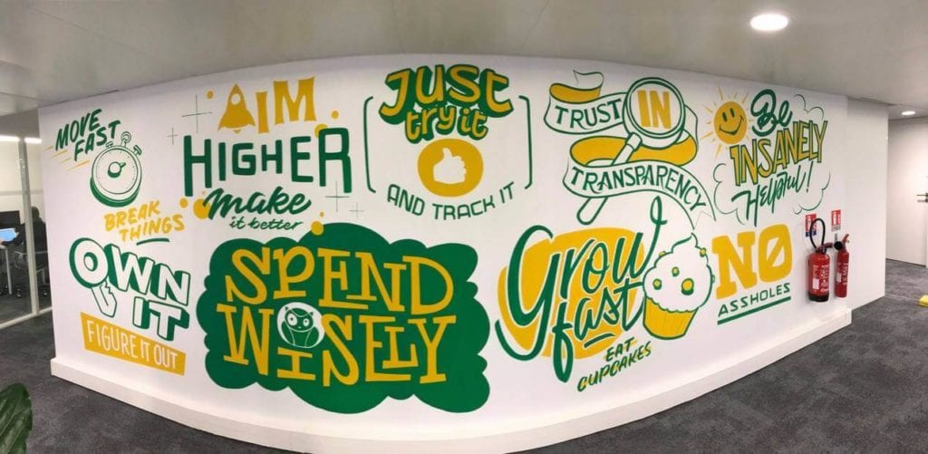 GoCater | Valeurs d'entreprise style street art • Monsieur Peinture