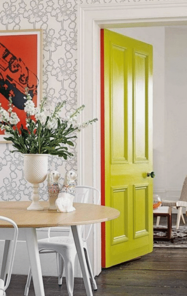 Porte peinte en couleur • Conseils et inspirations